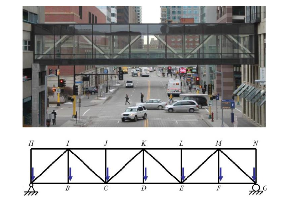 Solved The walk way structure shown in Fig. 4 allows | Chegg.com