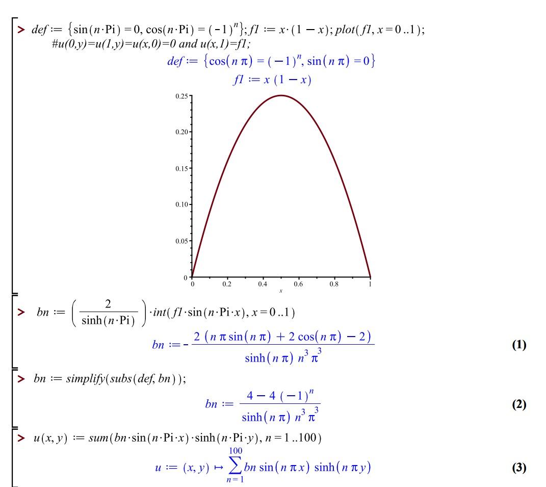 Solved := > def := {sin (n.Pi) = 0, cos(n.Pi) = (-1)"}; fl | Chegg.com