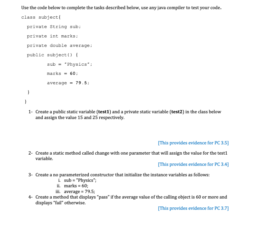 Solved Use the code below to complete the tasks described | Chegg.com