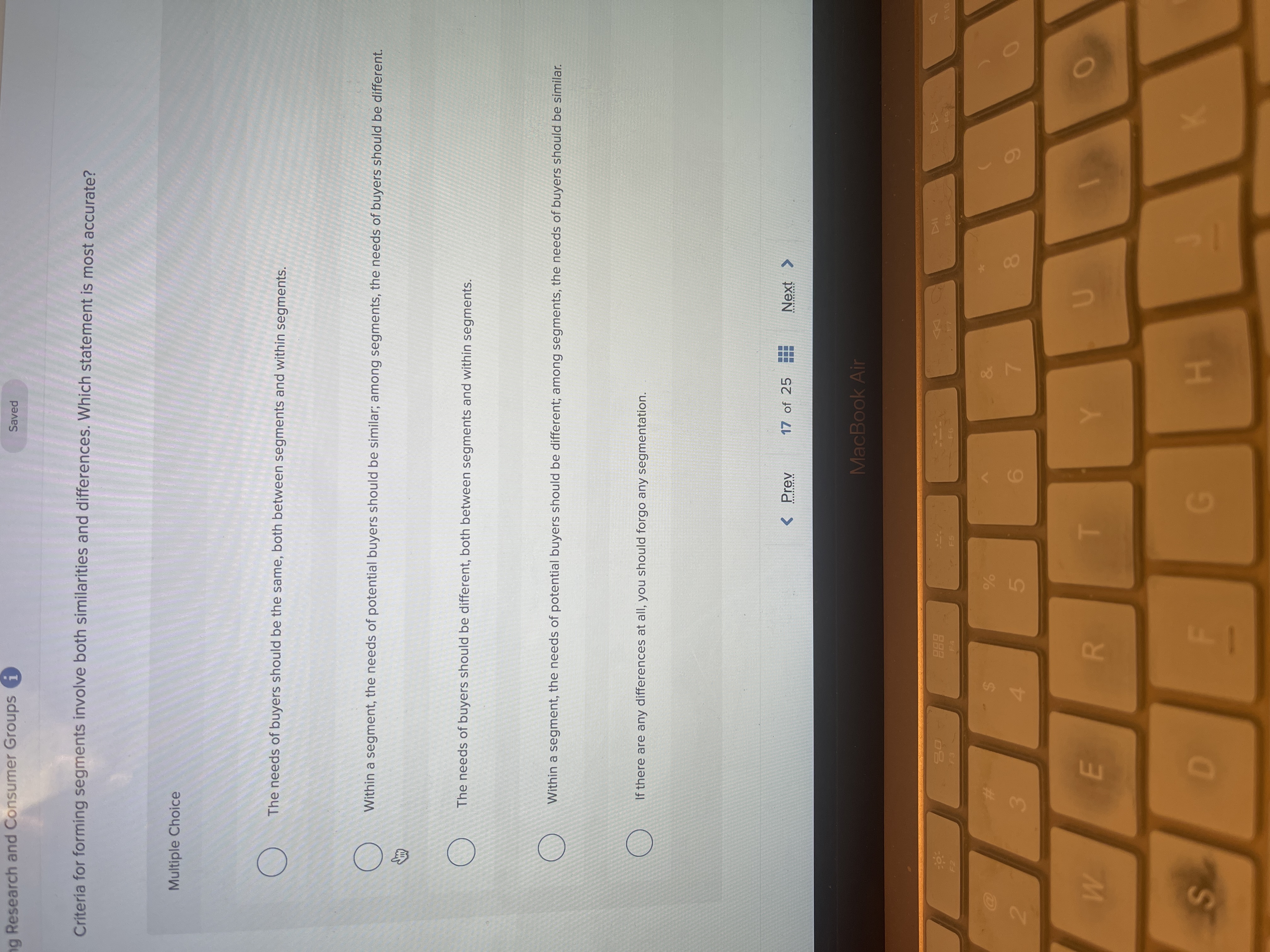 Solved Criteria for forming segments involve both | Chegg.com