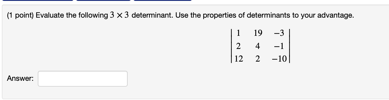 Solved (1 point) Give a 4×4 elementary matrix E which will | Chegg.com