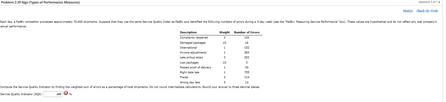 Solved Problem 2-29 Algo (Types of Performance | Chegg.com Solved Problem 2-29 Algo (Types of Performance | Chegg.com