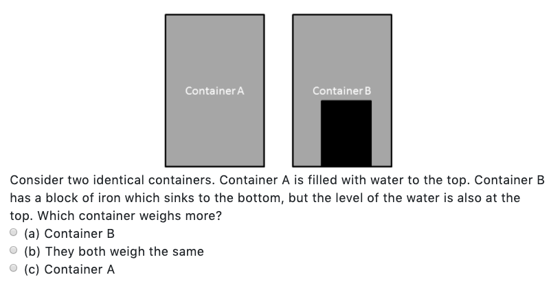 Solved ContainerA Container B Consider two identical | Chegg.com