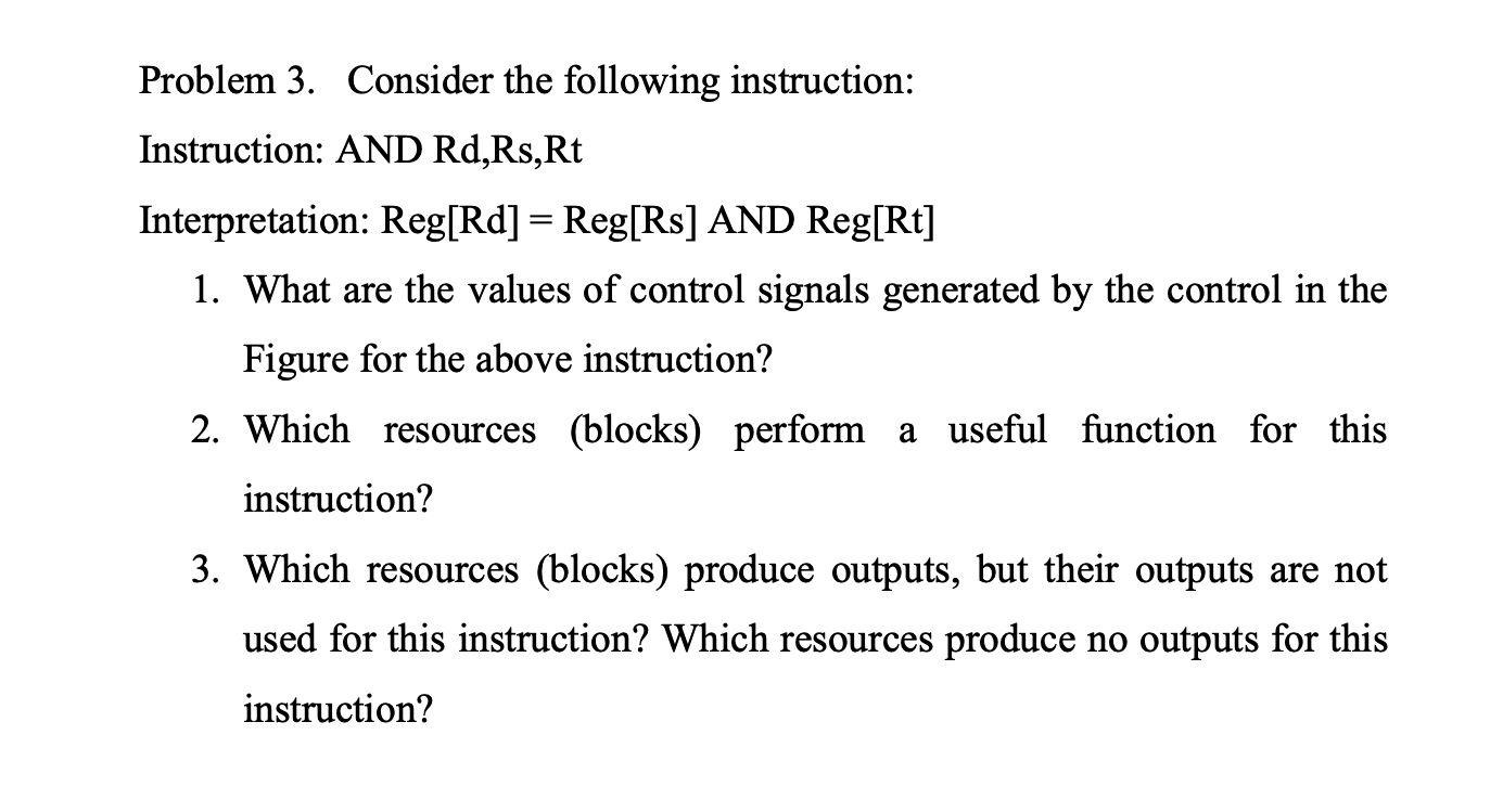 Solved Problem 3. Consider the following instruction: | Chegg.com Solved Problem 3. Consider the following instruction: | Chegg.com