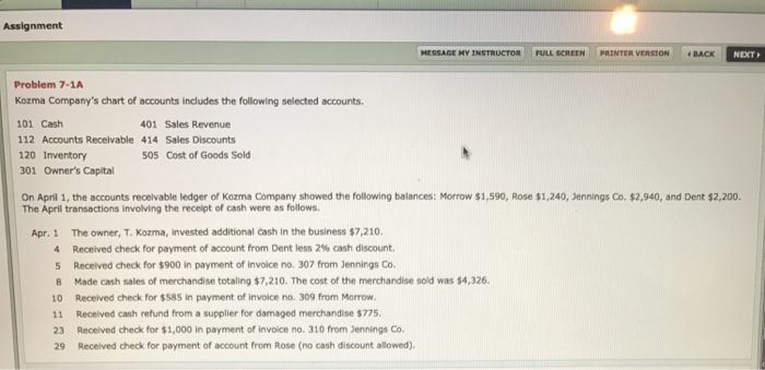 Solved Assignment MESSAGE MY INSTRUCTOR FULL SCREEN PRINTER | Chegg.com