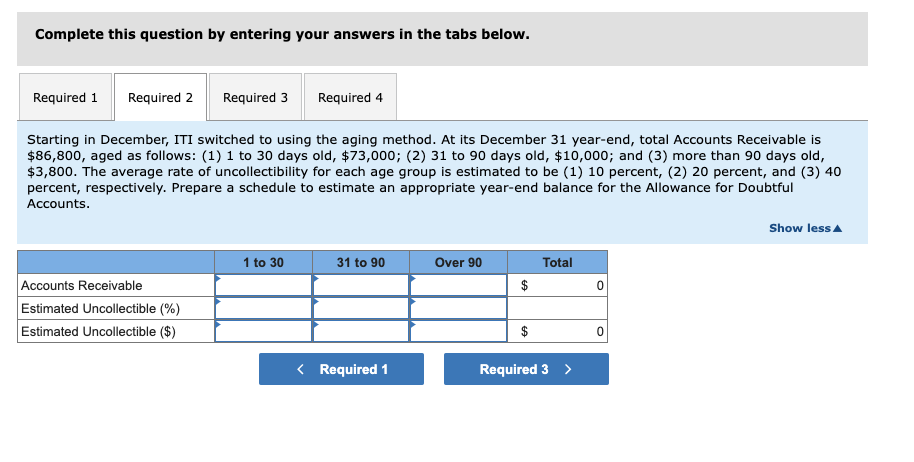 Solved E8-8 (Algo) Recording and Reporting Allowance for | Chegg.com