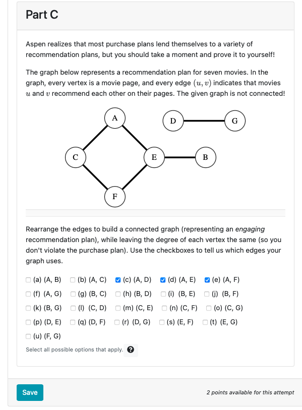 Solved Question 4: Reality Bits: Part C Aspen, a marketing | Chegg.com