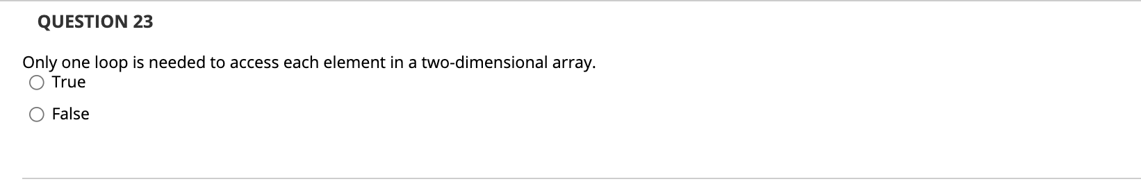 Solved Question 23 Only One Loop Is Needed To Access Each