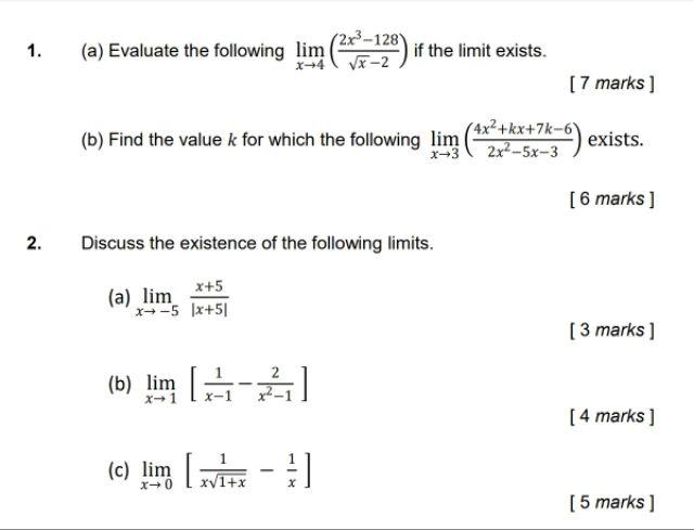 Solved (a) Evaluate the following limx→4(x−22x3−128) if the | Chegg.com