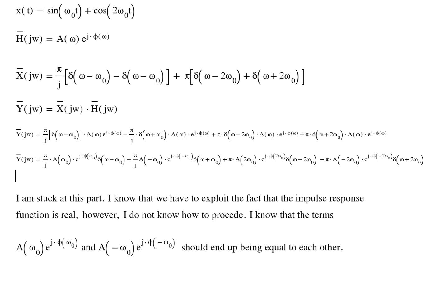 Solved I solved this question in the following way, but I | Chegg.com