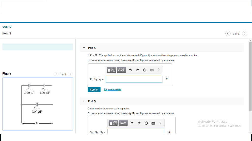 Solved If V = 27 V is applied across the | Chegg.com