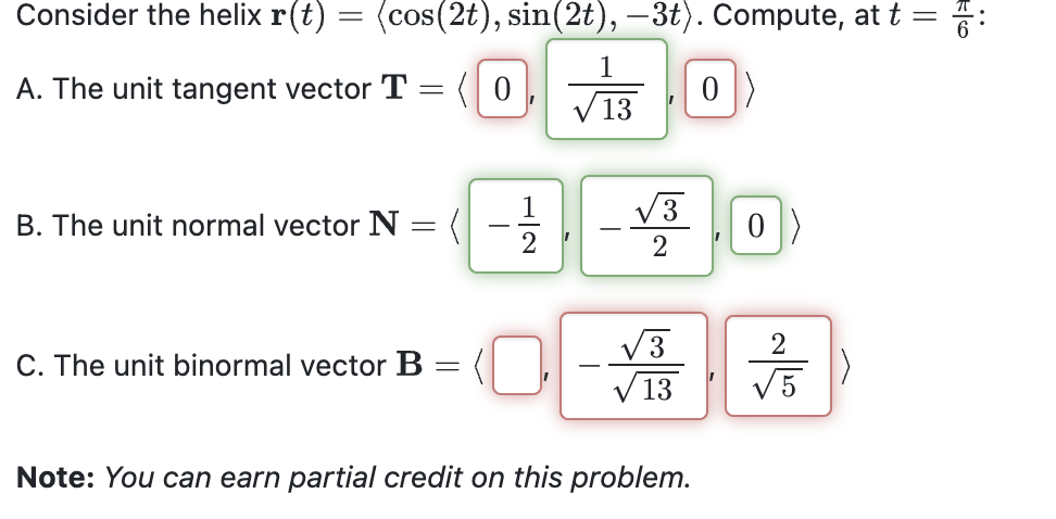 Solved Consider the helix r(t)= cos(2t),sin(2t),−3t . | Chegg.com