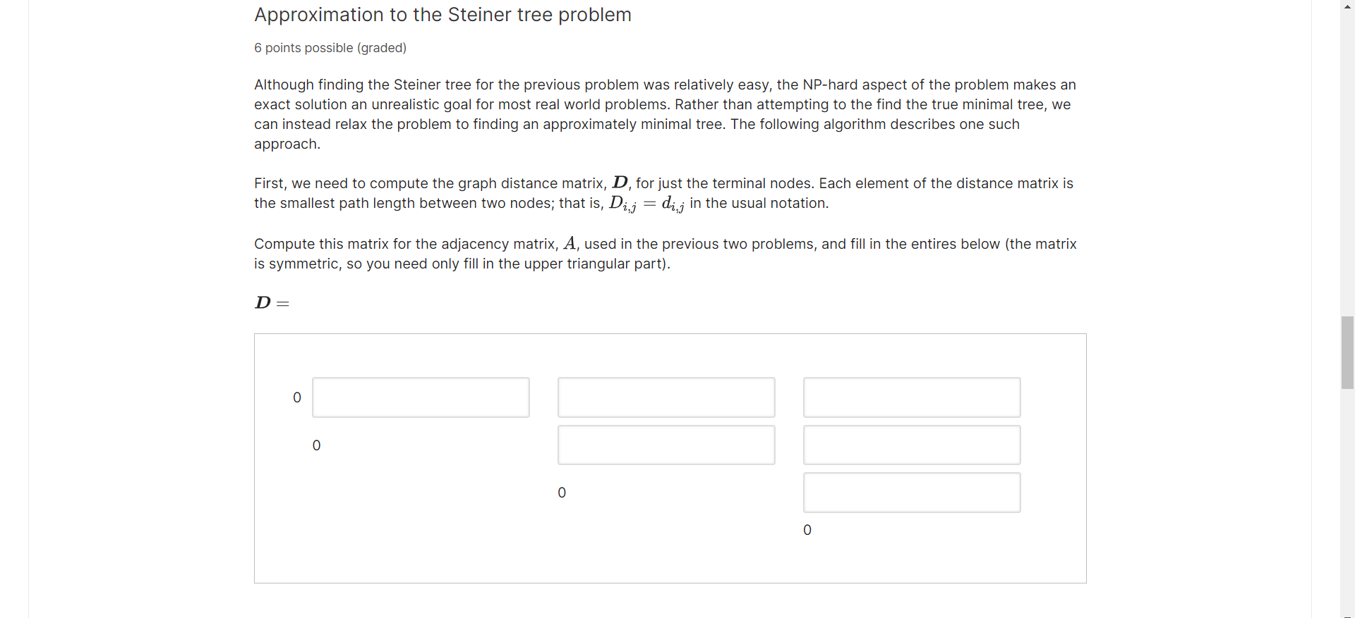 Solved Approximation To The Steiner Tree Problem 6 Points