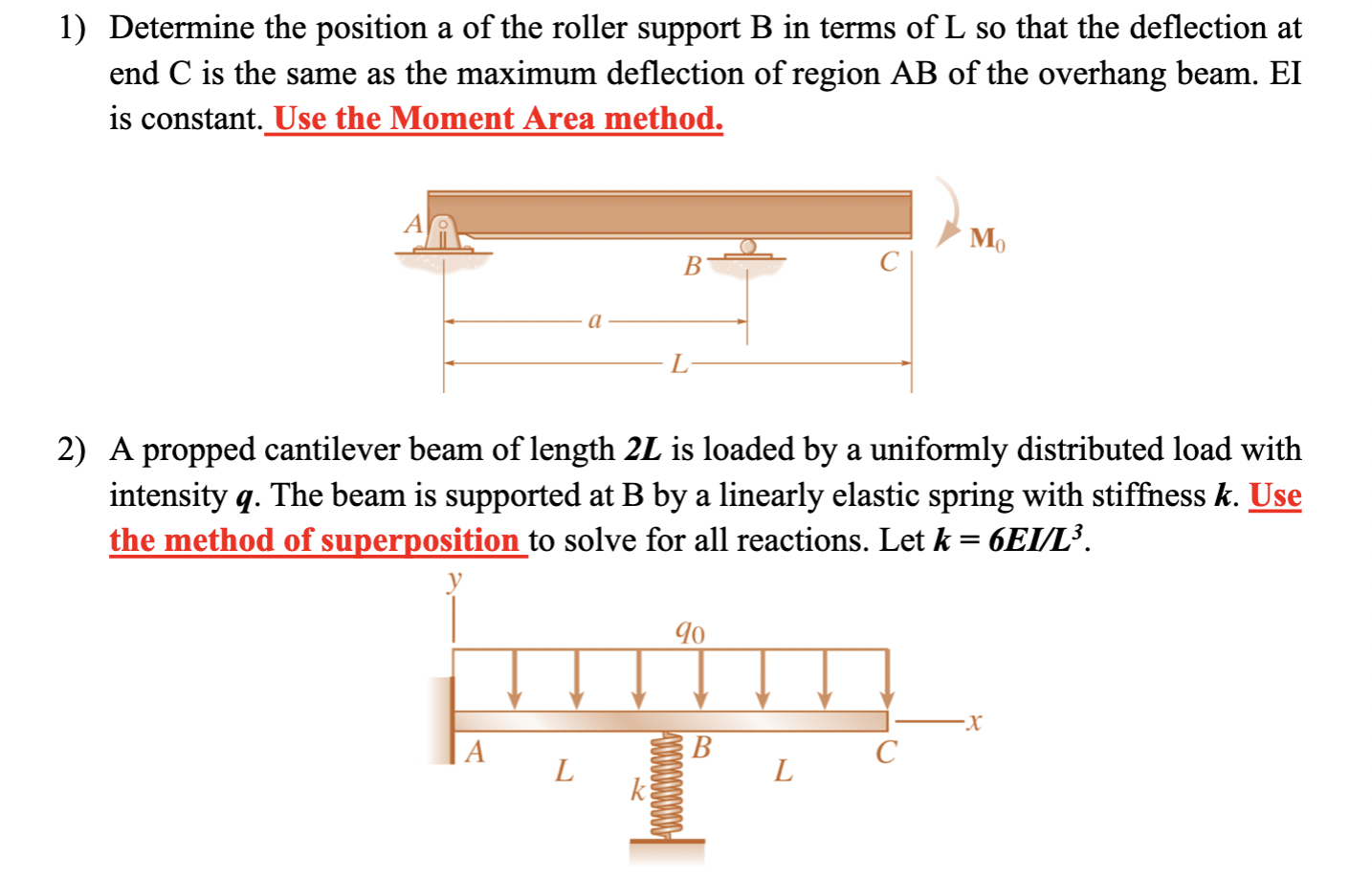 Solved Determine the position a of the roller support B in | Chegg.com
