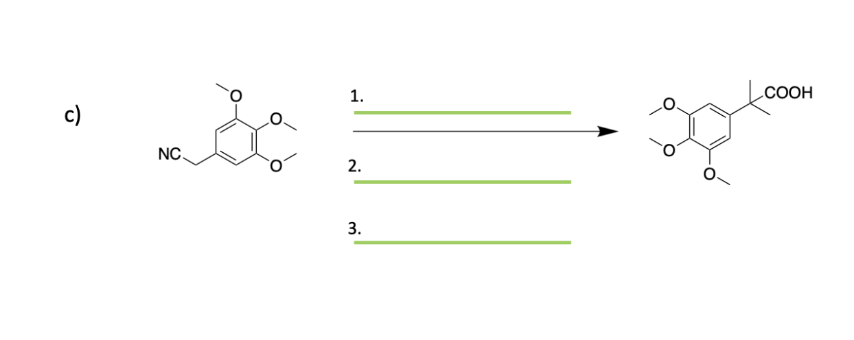 Solved 1. a) OHC ОН CN . 1. b) о со 2. 2 3. 1. COOH c) NC. | Chegg.com