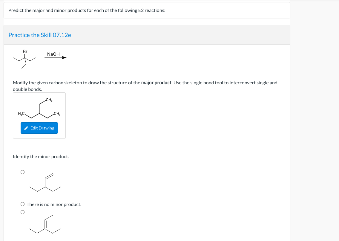 Solved Predict the major and minor products for each of the | Chegg.com