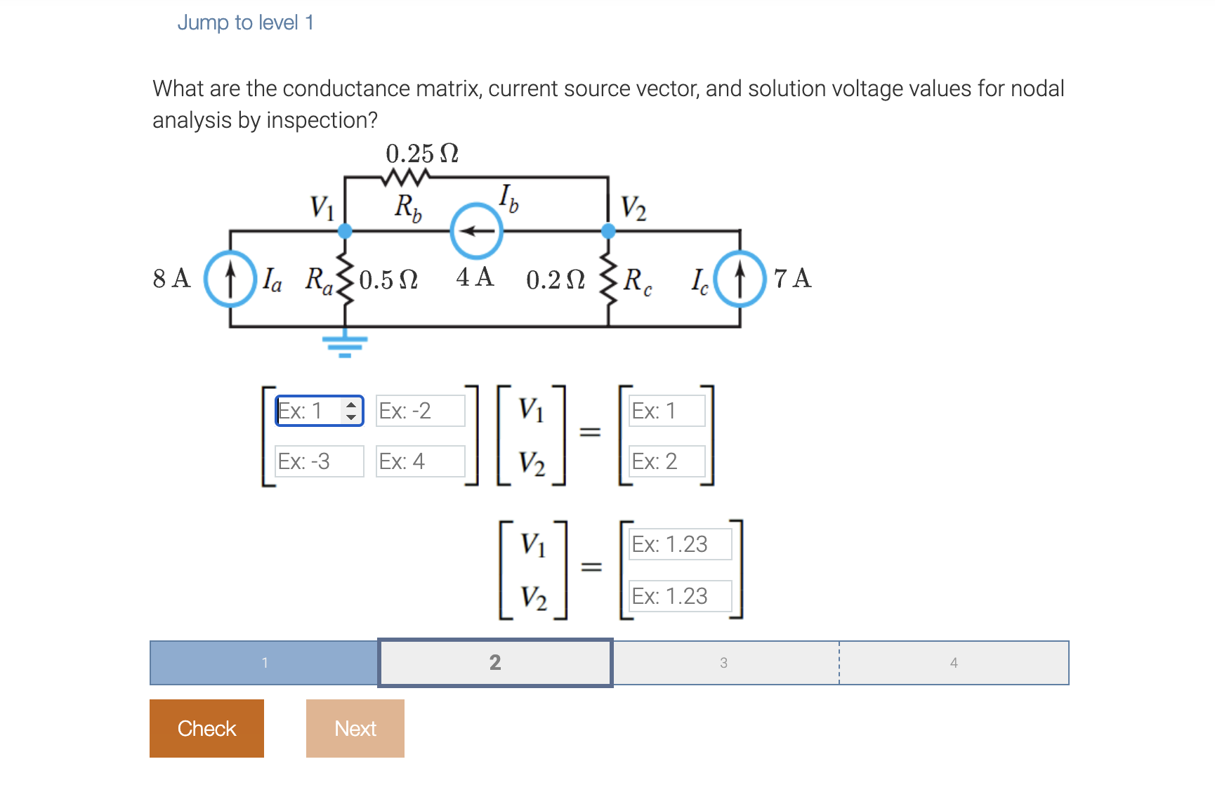 Solved Jump to level 1What are the conductance matrix, | Chegg.com