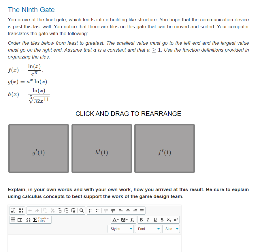 Solved The Ninth Gate You arrive at the final gate, which | Chegg.com