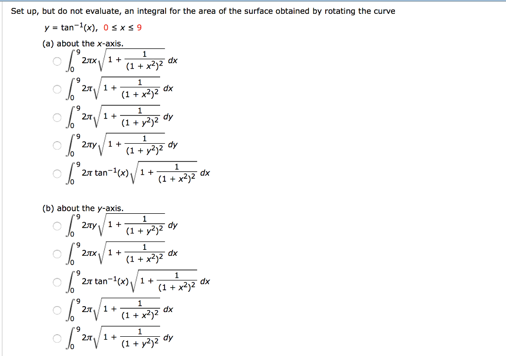 Solved Set up, but do not evaluate, an integral for the area | Chegg.com