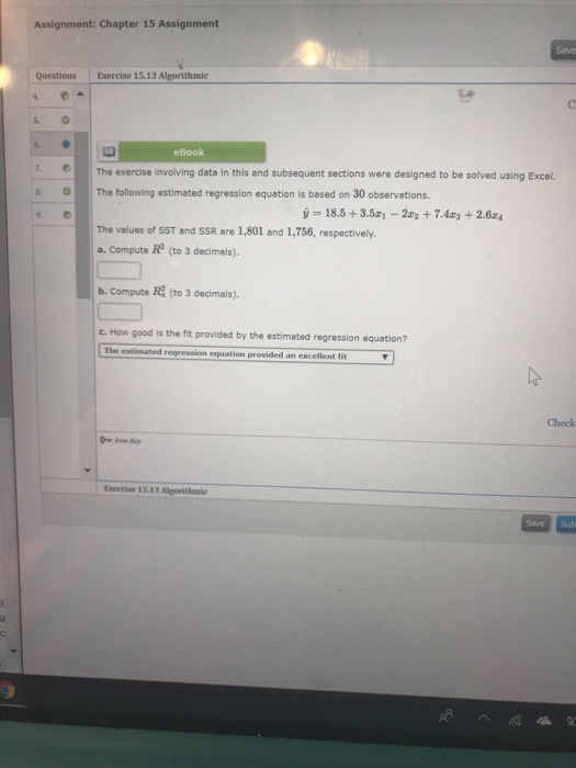 Solved Assignment Chapter 15 Assignment Questions Exercise 
