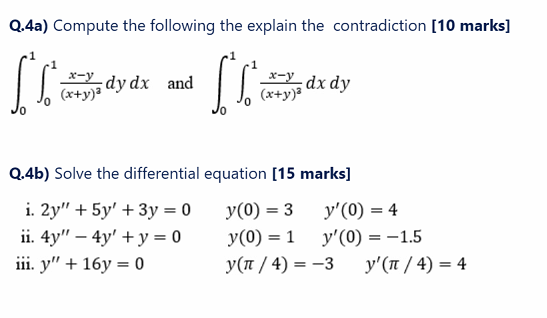 Solved Q.4a) ﻿Compute the following the explain the | Chegg.com