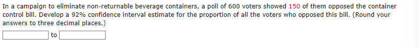Solved n a campaign to eliminate non-returnable beverage | Chegg.com