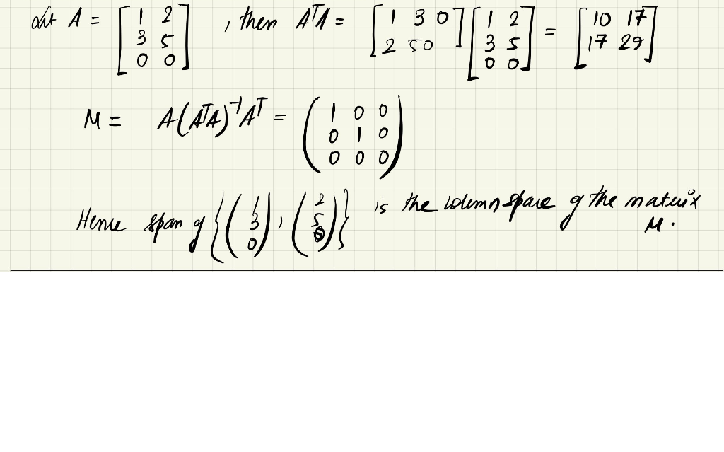 Solved help I want to find the span of 2 3D vectors NOT | Chegg.com