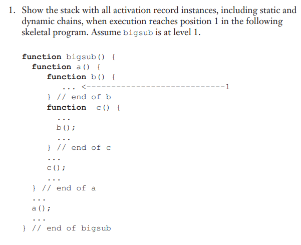 Solved pls include a table along with arrows for the static | Chegg.com