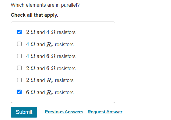 Solved Which elements are in parallel and what is the | Chegg.com