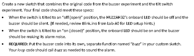 Solved Please use Arduino Active Buzzer | Chegg.com