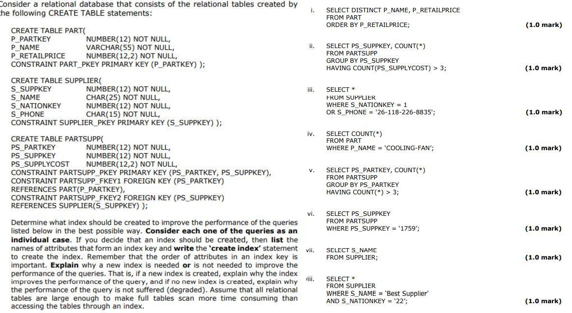 Solved Consider a relational database that consists of the | Chegg.com