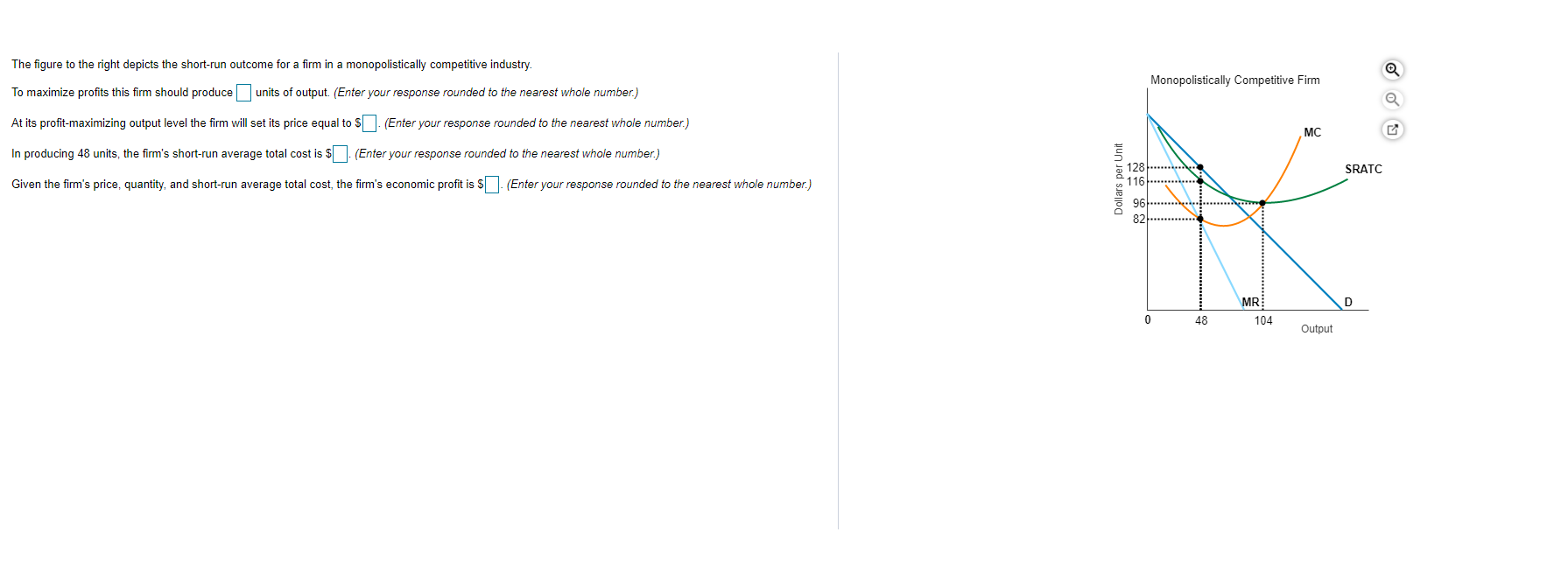 Solved The figure to the right depicts the short-run outcome | Chegg.com
