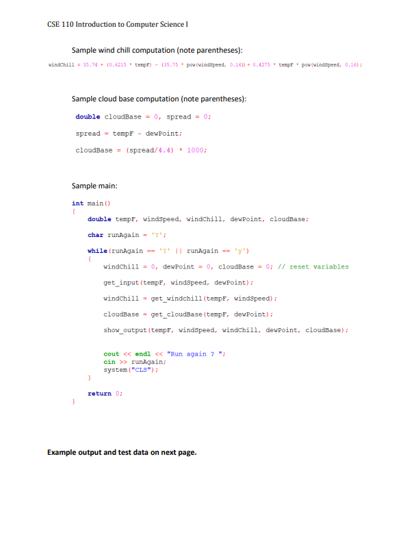 Solved CSE 110 Introduction to Computer Science I CSE 110 - | Chegg.com