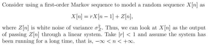 Solved Consider using a first-order Markov sequence to model | Chegg.com