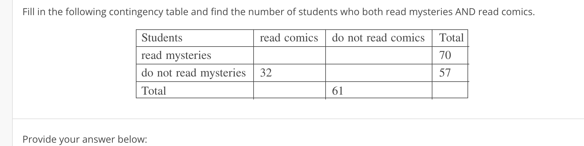 Solved Provide your answer below: | Chegg.com