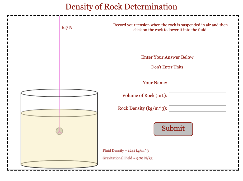 Solved Density of Rock Determination 14.2 N Record your | Chegg.com