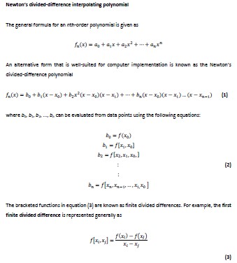 The general formula for an nth-order polynomial is | Chegg.com