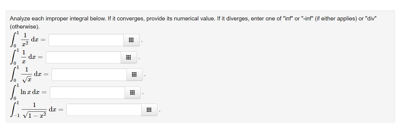 Solved Analyze each improper integral below. If it | Chegg.com