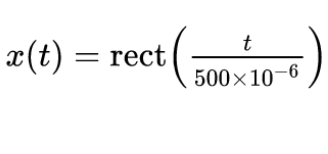 Solved rect(t) 1, |t|