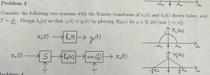Problem 3 ---- Consider the following two systems | Chegg.com