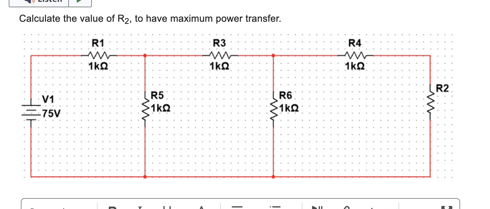 Solved Calculate the value of R2, to have maximum power | Chegg.com
