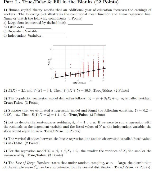 Solved 1) Human capital theory asserts that an additional | Chegg.com
