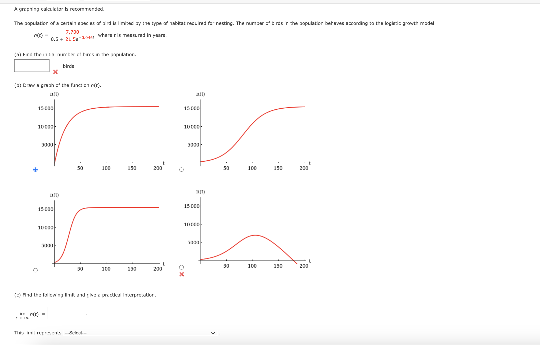 Solved A graphing calculator is recommended. | Chegg.com
