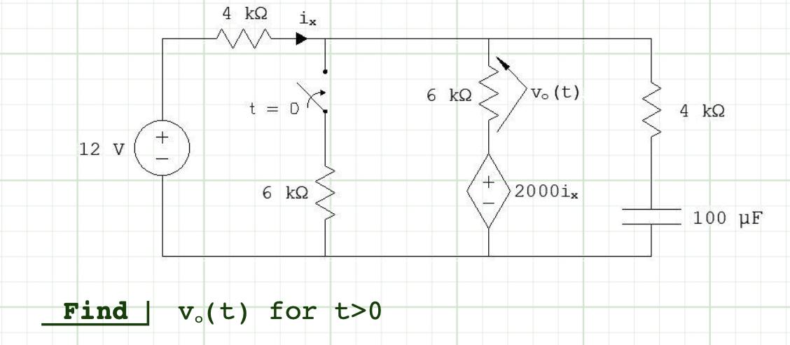 Solved Find v0(t) for t>0 | Chegg.com Solved Find v0(t) for t>0 | Chegg.com
