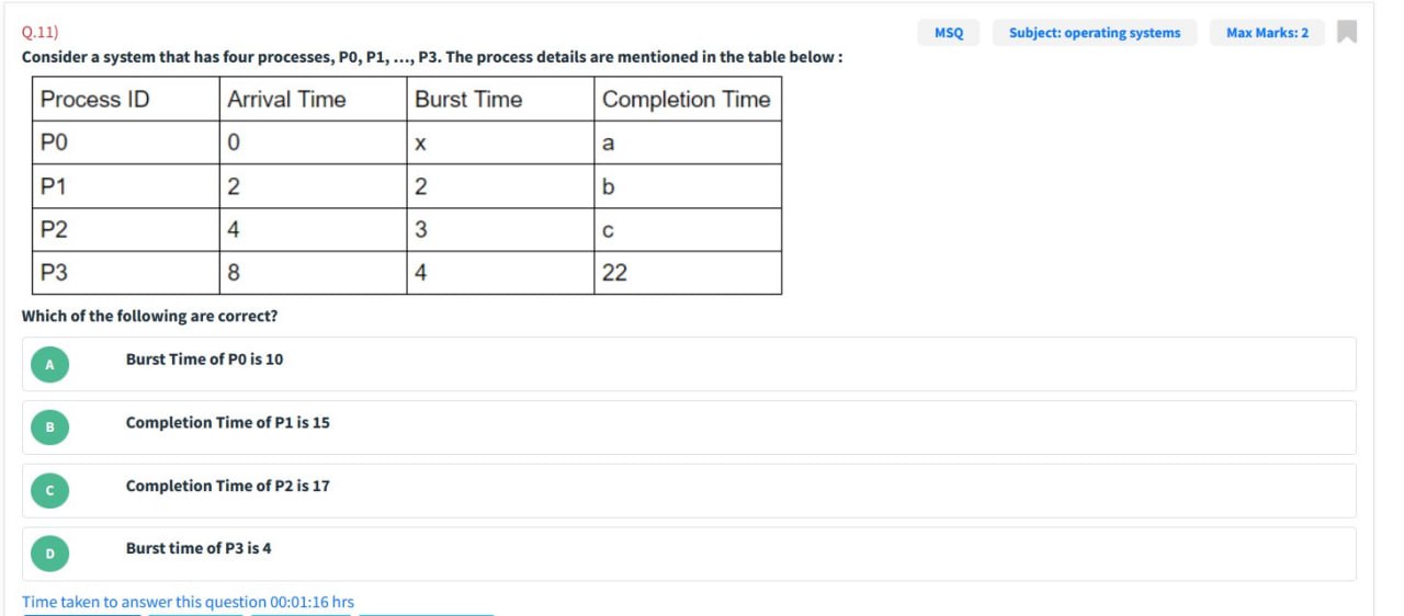 Solved Q.11)Subject: operating systemsConsider a system that | Chegg.com