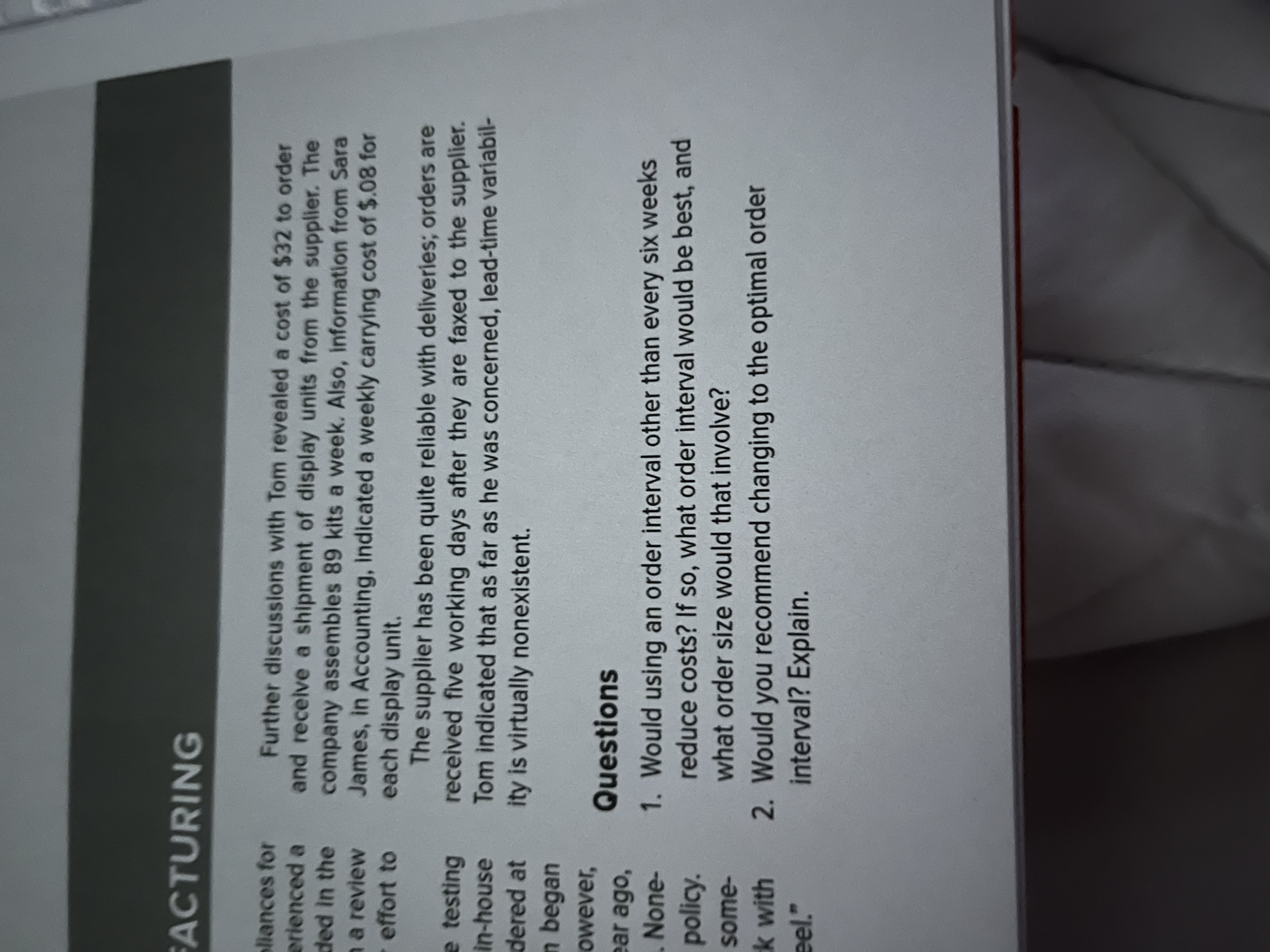 Solved ACTURINGliances forerienced aded in theI a | Chegg.com