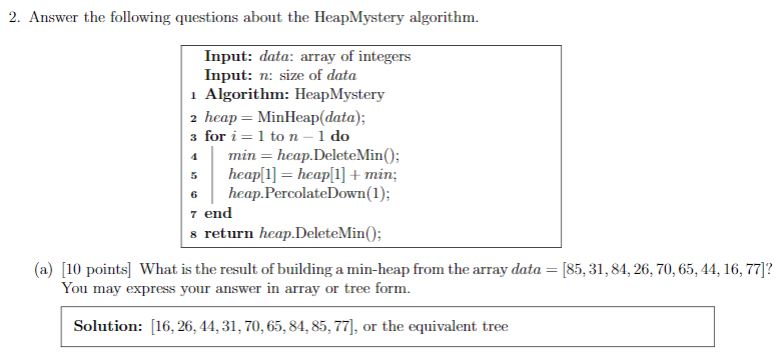 Solved 2. Answer the following questions about the | Chegg.com