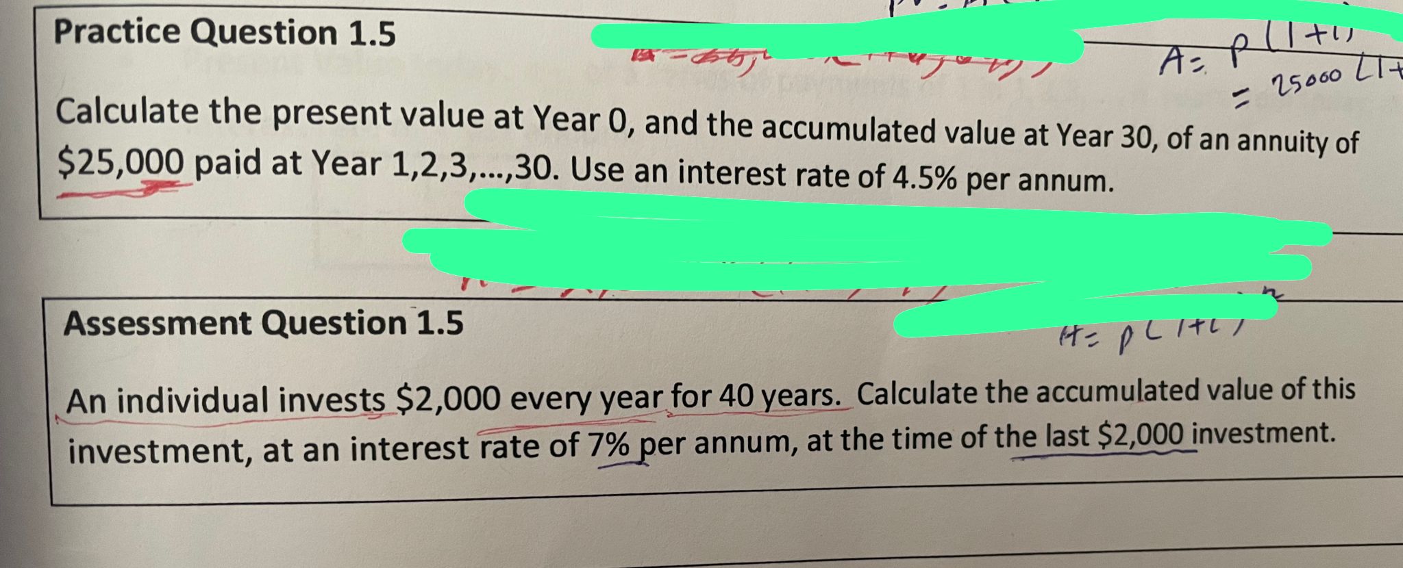 Solved Calculate the present value at Year 0 , and the | Chegg.com