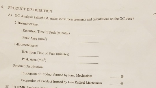 ach GC trace; show measurements and calculations on | Chegg.com