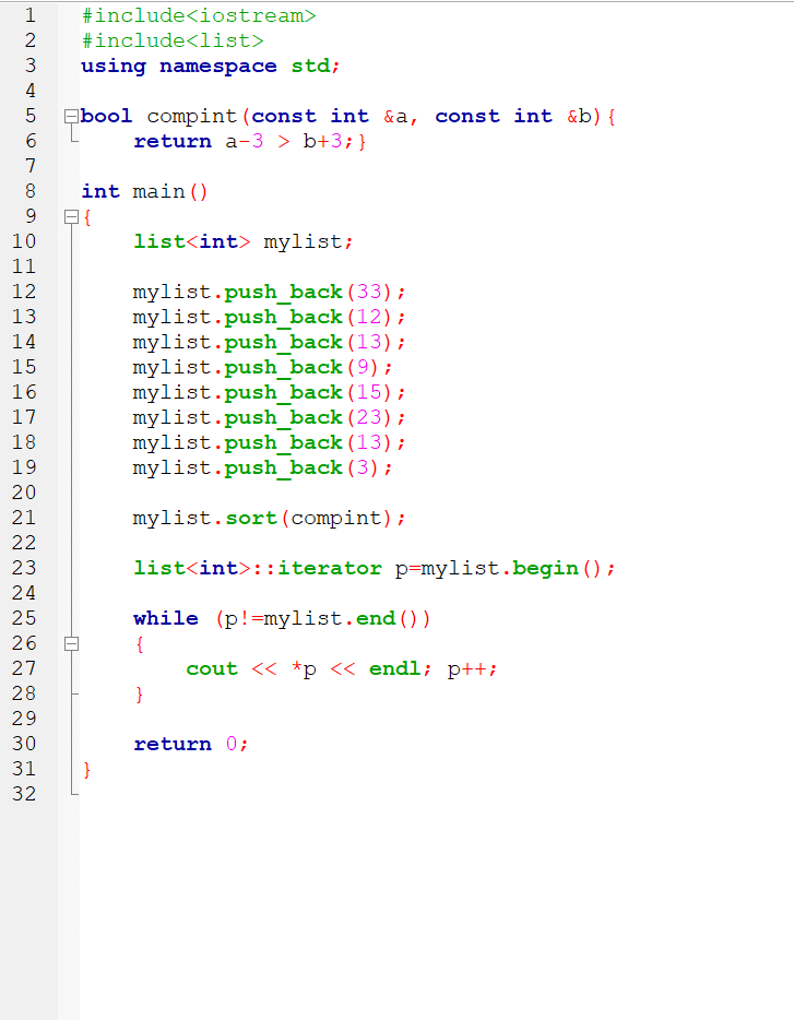 Solved 3. Container, iterator, function. Look at the source | Chegg.com